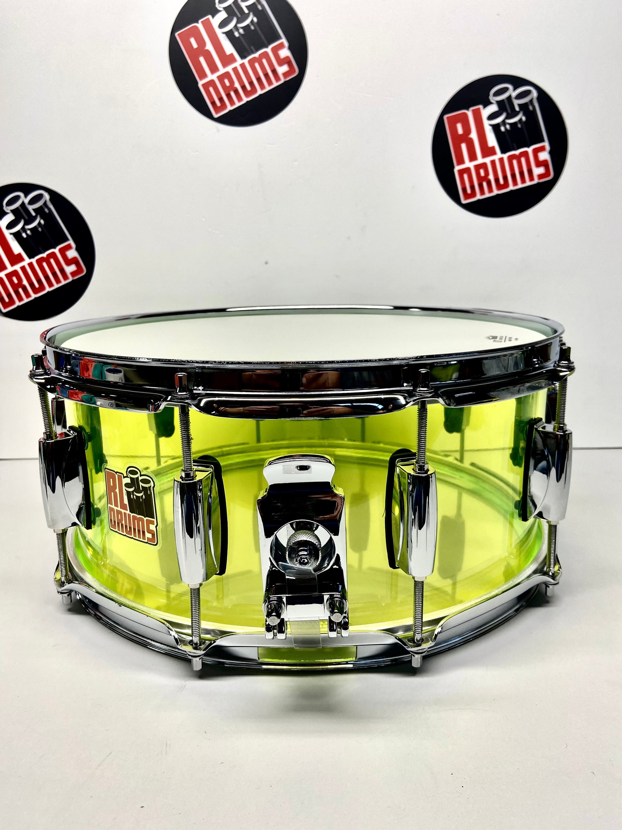 Fluorescent Yellow Acrylic Snare Drum – RL Drums